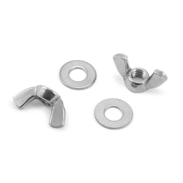 DGX Wing Nuts w/ Washers, Stainless Steel (Choose Thread Size) | Dive ...