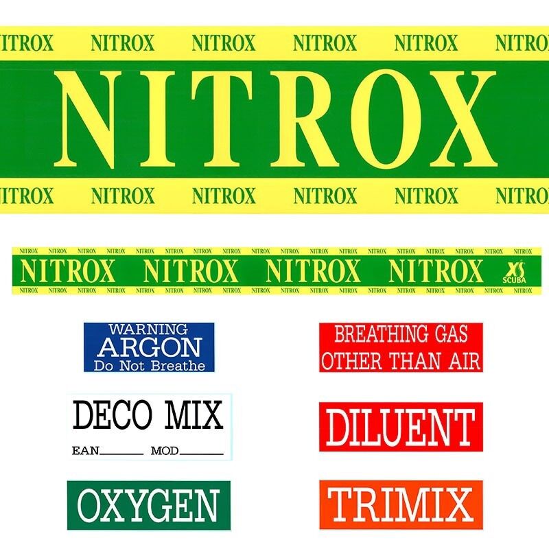 Nitrox Tank Wrap Decal, Small | Dive Gear Express®