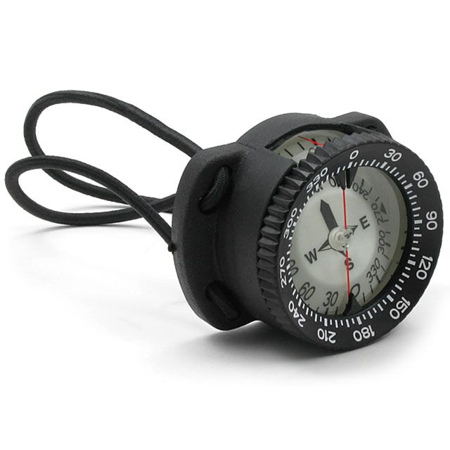 DGX Deluxe Pro Compass w/Bungee Mount and Cord | Dive Gear Express®