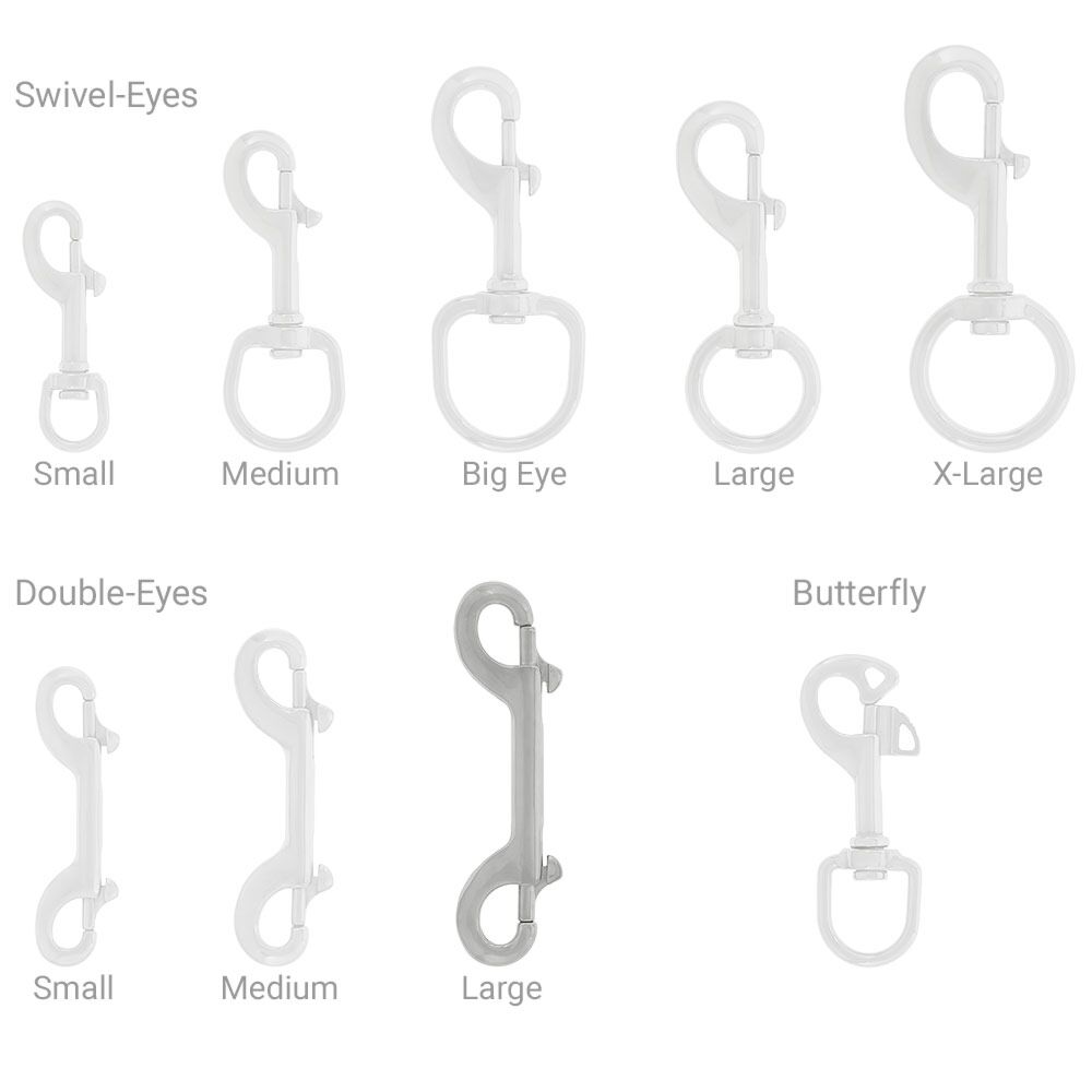 DGX S/S Double-Eye {4.5 in | 11.4 cm} Large Sliding Bolt Snap | Dive ...