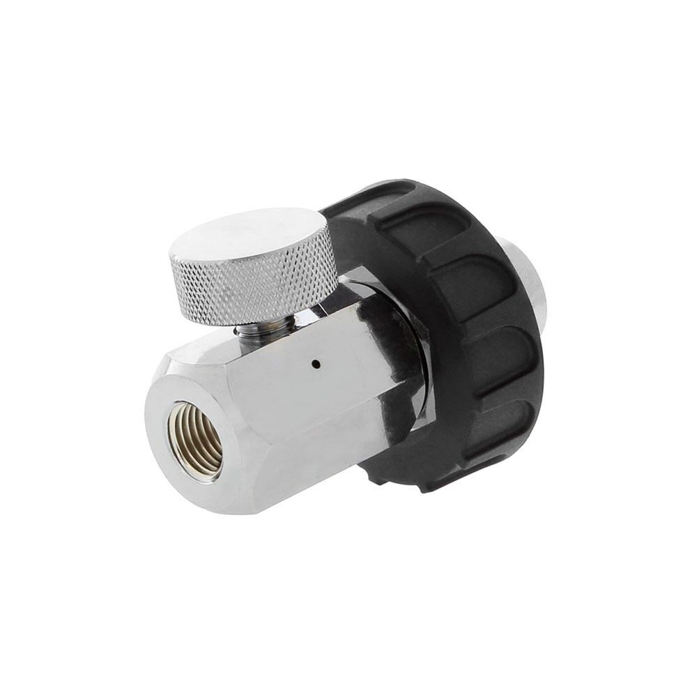 DGX Adapter: 1/4"" NPT Female to DIN Adapter w/Bleed | Dive Gear Express®