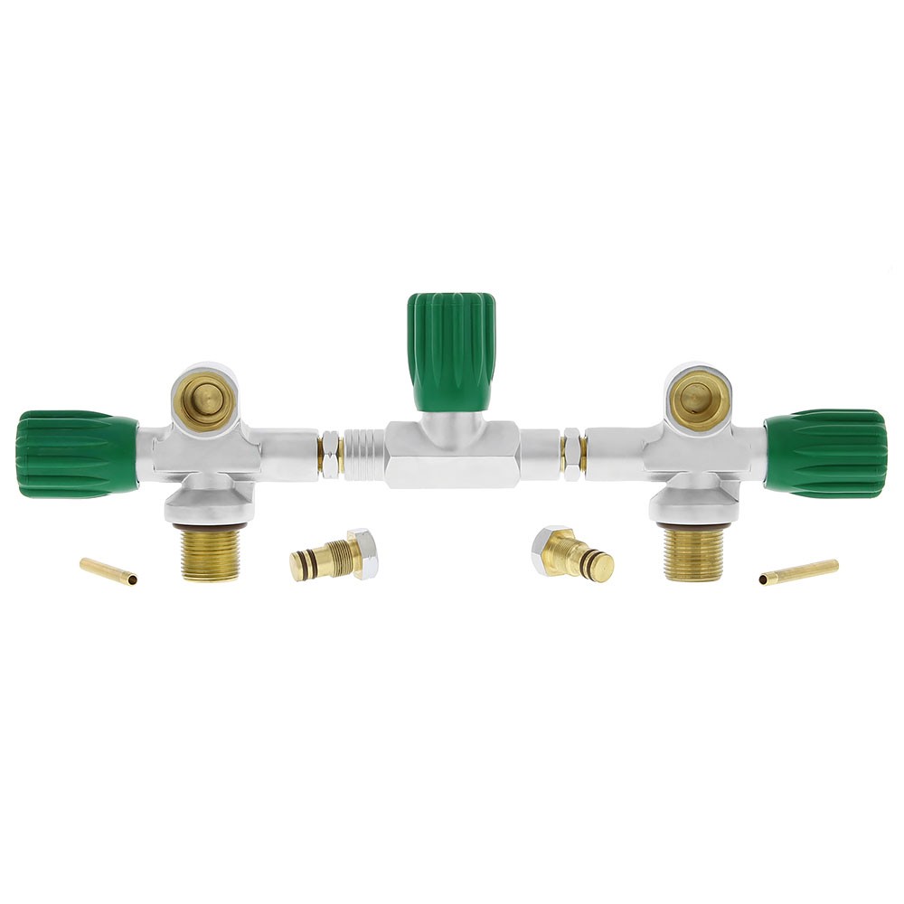 DGX Premium O2 Dual-Outlet Manifold w/Isolator | Dive Gear Express®